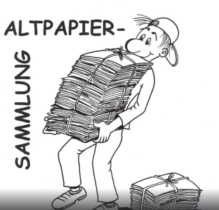 Altpapiersammlung am 11.07.2020